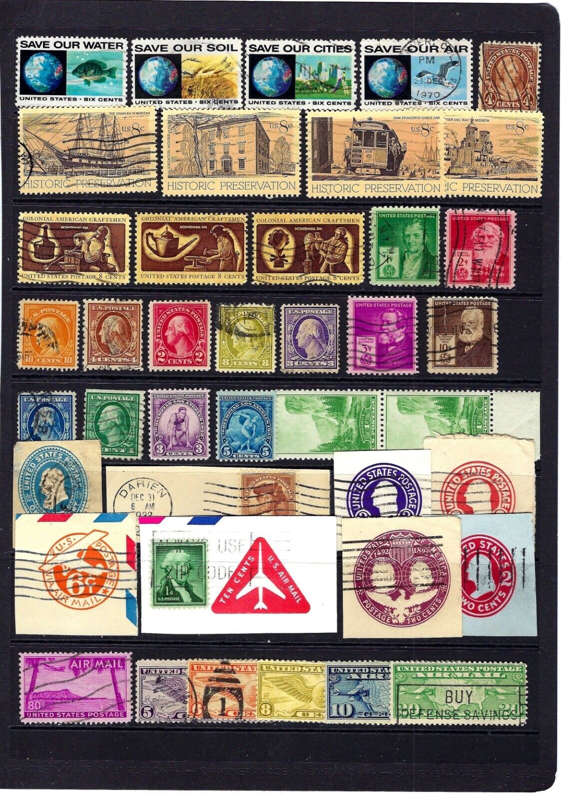 JASTAMPS: Nice Vintage US Old Stamp LOT Collection, see scan | United ...