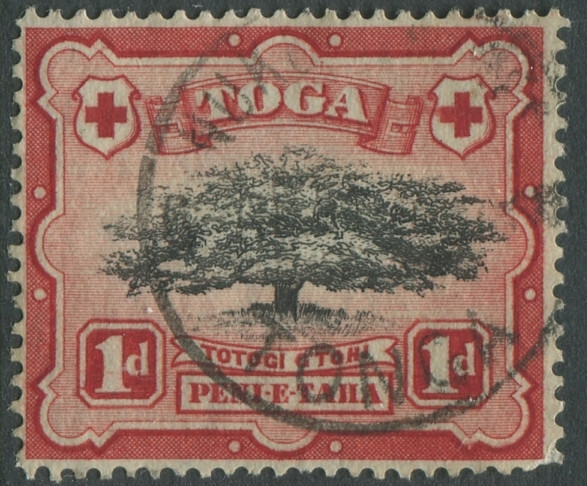 Tonga 1942 SG75 1d Ovava Tree Wmk mult script CA #1 FU | Australia ...
