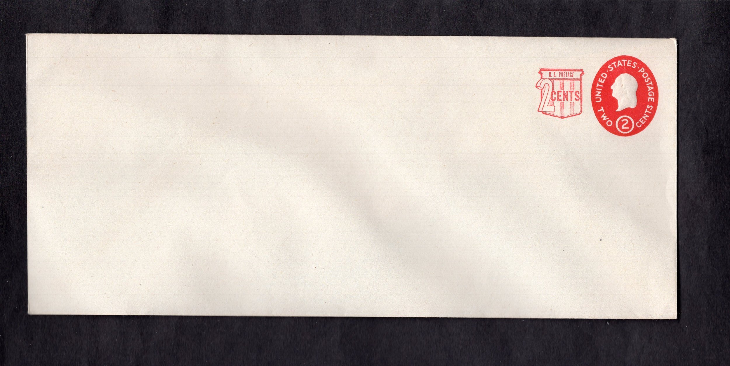 U538 Washington, Unused revalued #10 stamped envelope | United States ...