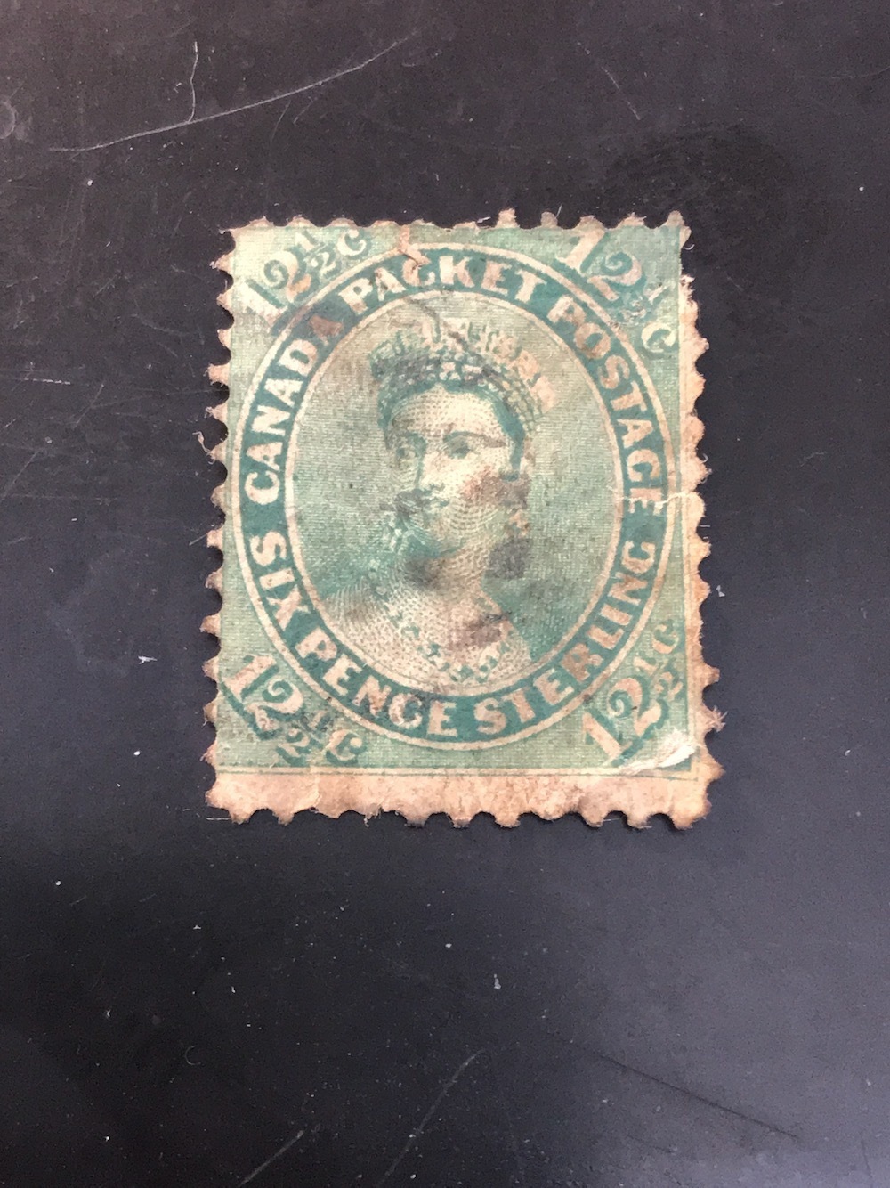 Colony of Canada, Scott 18, Used, Remnant | Canada, General Issue Stamp ...