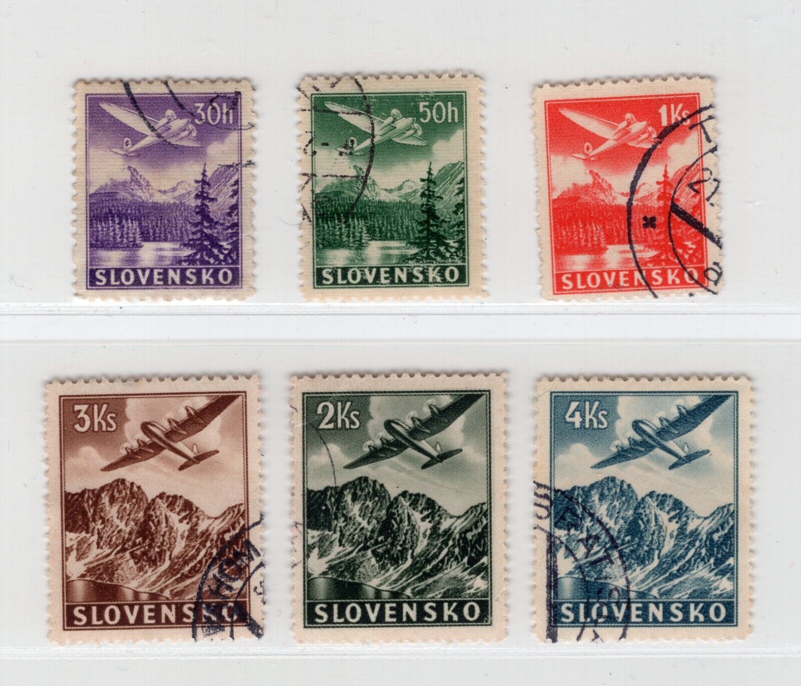 Slovakia WW2 German Puppet State 1940 Scott C1-C6 Very Fine Used ...