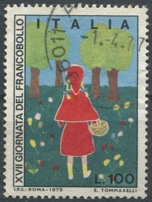 Italy Sc#1214 Used, 100L multi, 17th Stamp Day (1975) | Europe - Italy ...