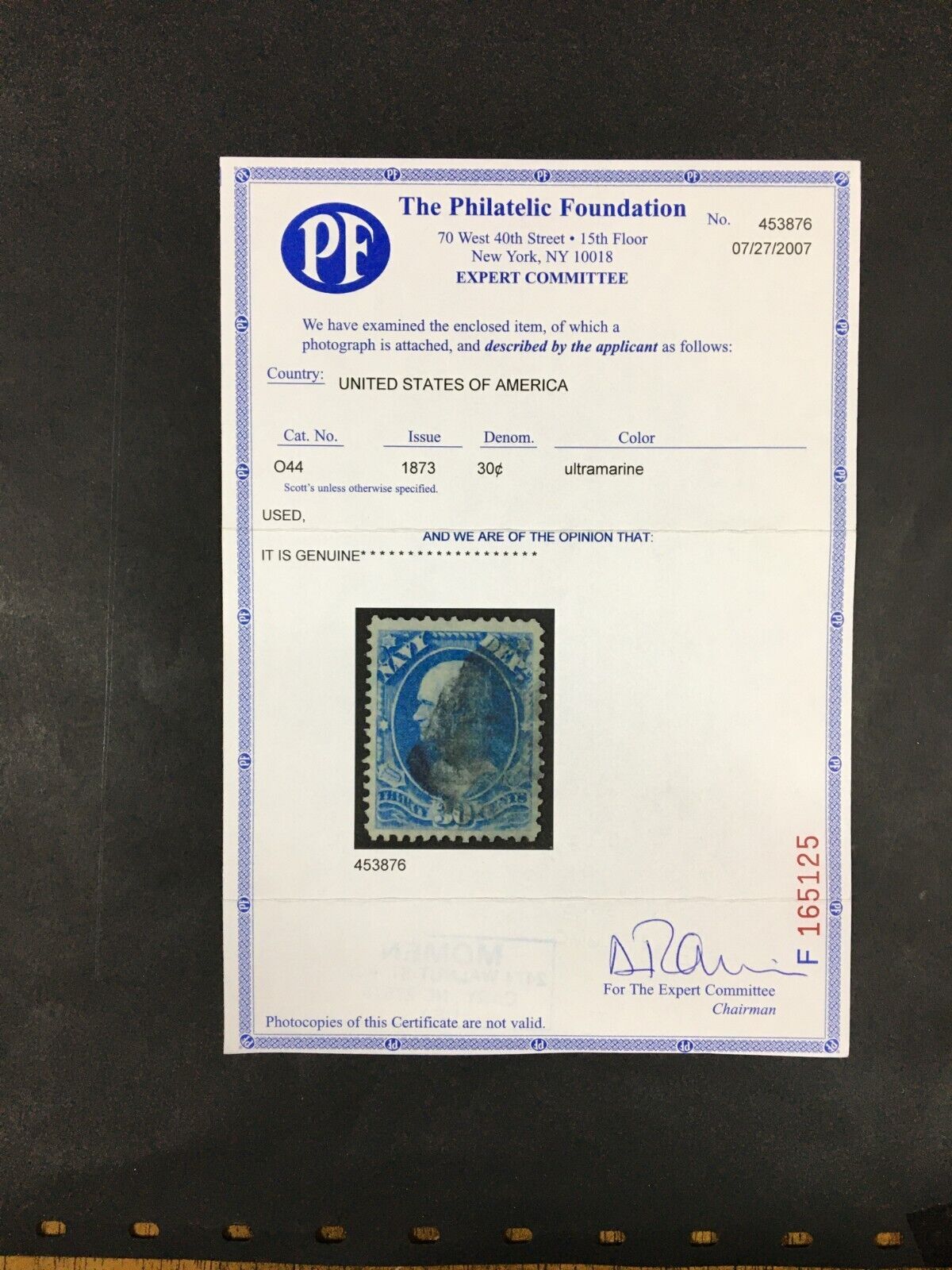 us Stamps #O44 Used Official PF Cert LOT #88735 | United States ...