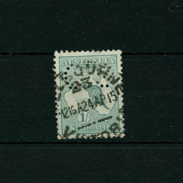 Kangaroo OS perfin OB10, Cat $30 used stamp Australia | Australia ...