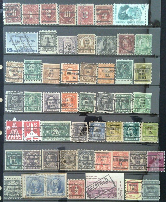 Small Collection - Front and Back of Book incl Cover - Precancel ...