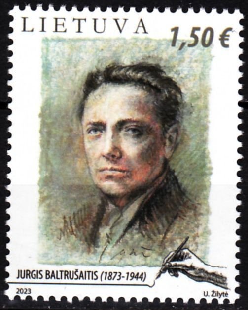 LITHUANIA 2023-06 ART Literature: Baltrusaitis - 150, Poet, MNH ...