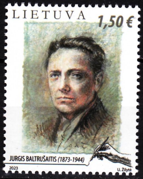 LITHUANIA 2023-06 ART Literature: Baltrusaitis - 150, Poet, MNH ...