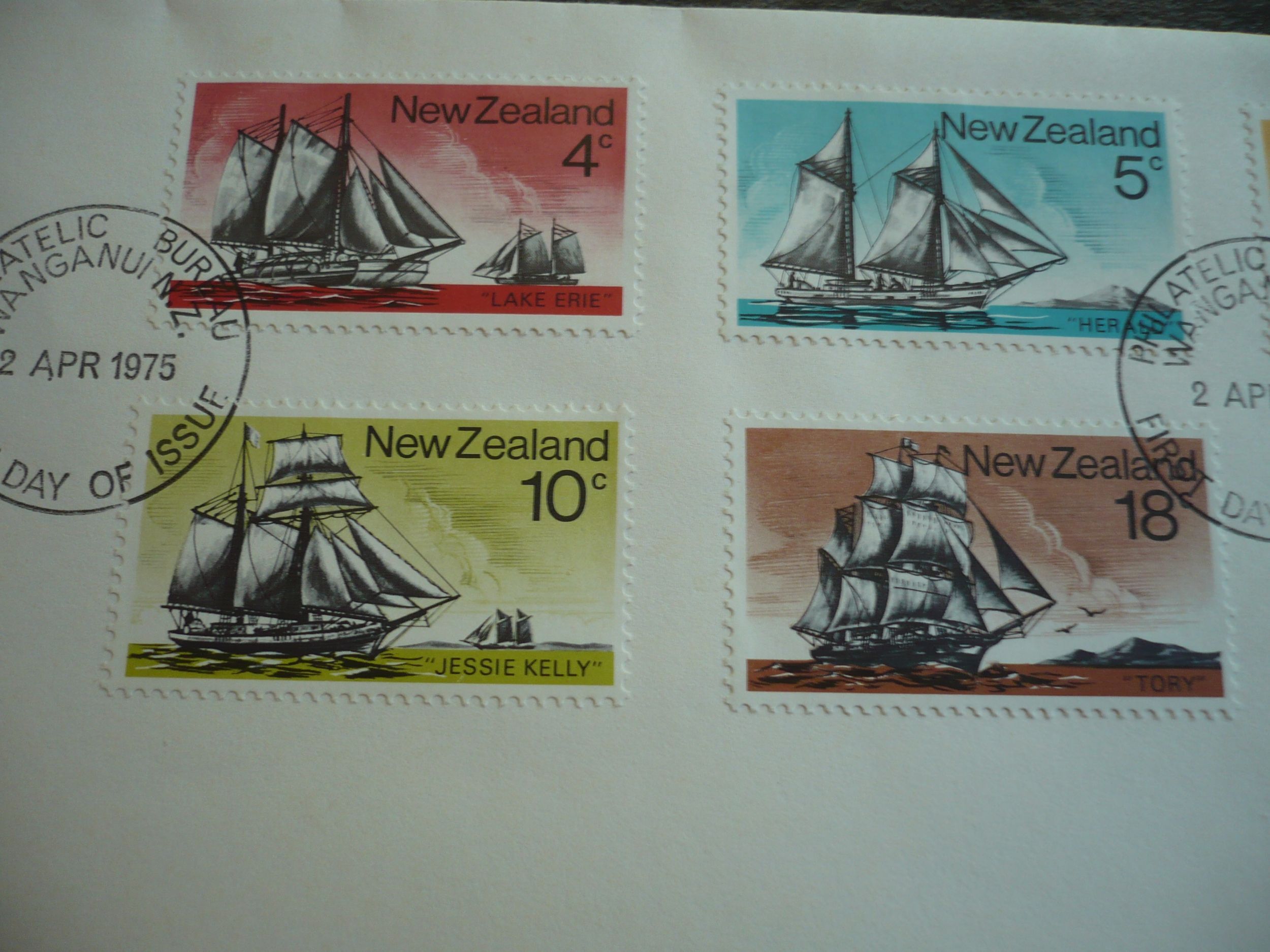 Postal History - New Zealand - Scott# 571-576 - First Day Cover ...