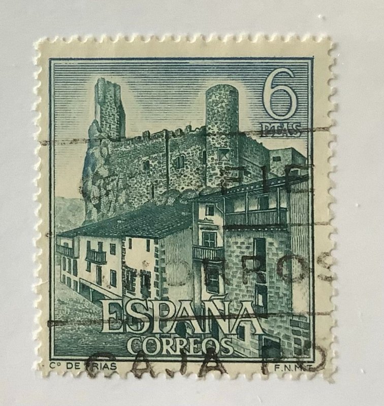 Spain 1968 Scott 1542 used - 6p, Frias castle, Burgos | Europe - Spain ...