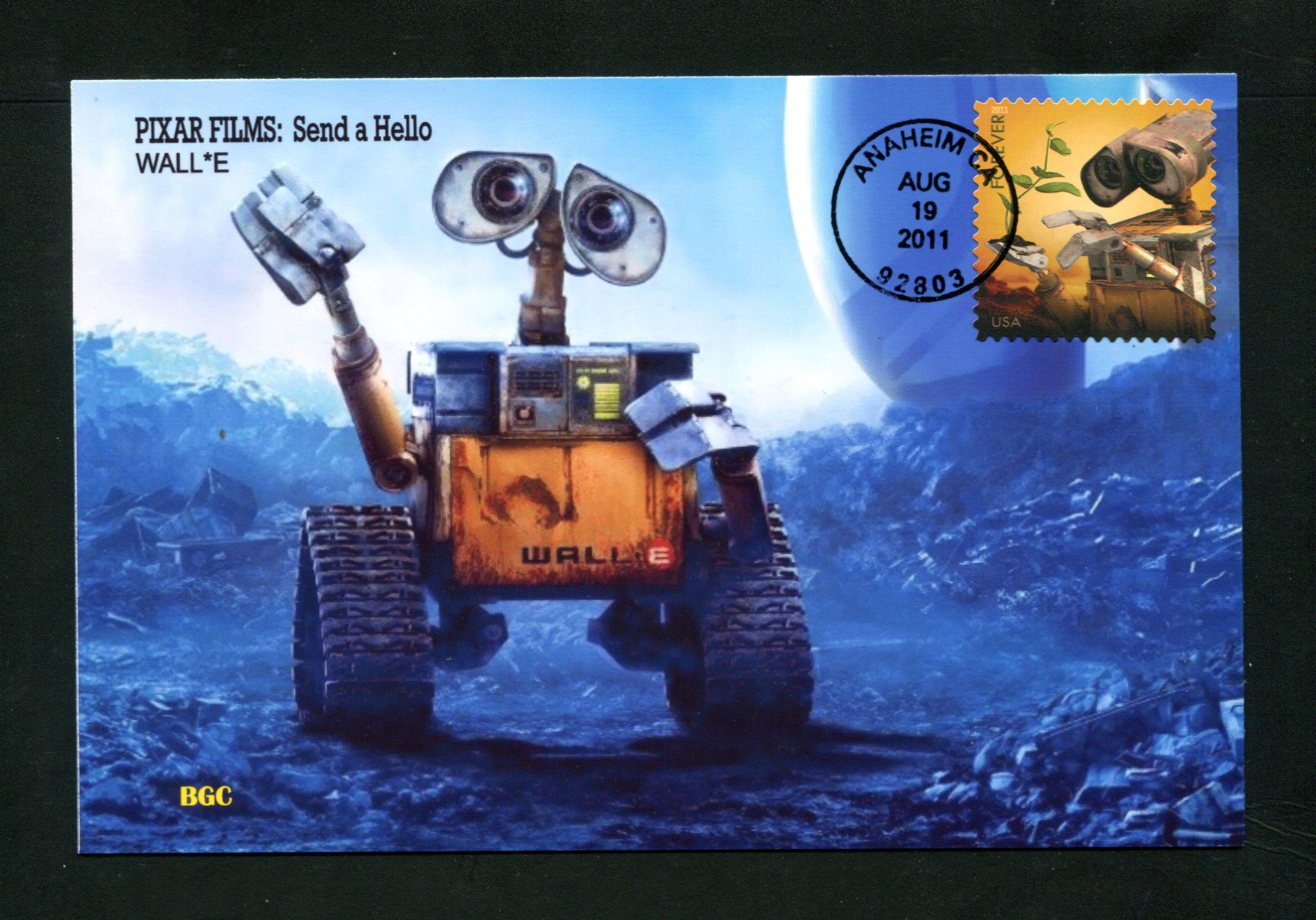 Sc. 4557 Pixar / Wall-E FDC - BGC Maxi Card | United States, General ...