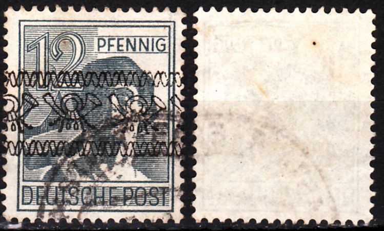 GERMANY / British-American Bizone 1948 Professions 12Pf Postal Cors ...