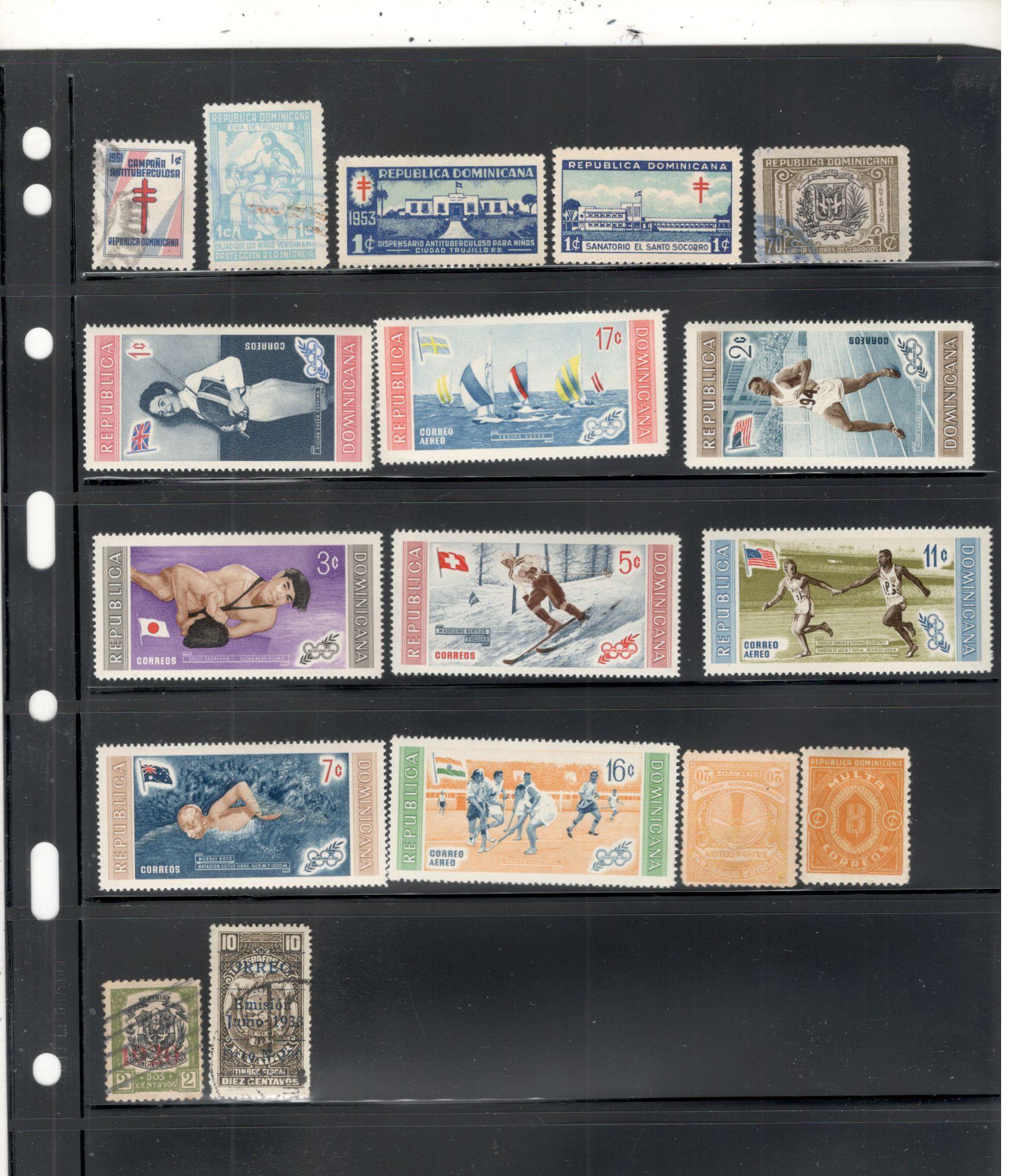 Dominican Republic Collection on Stock Sheet Mint/Used | Caribbean ...
