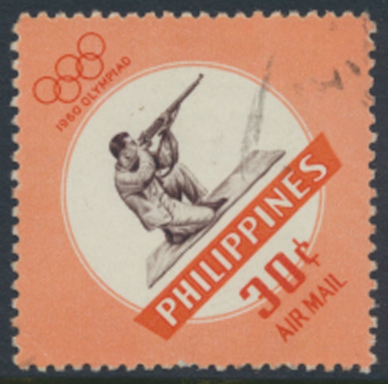 Philippines SC# C85 Used Olympics Rome Air Mail see details & scans ...
