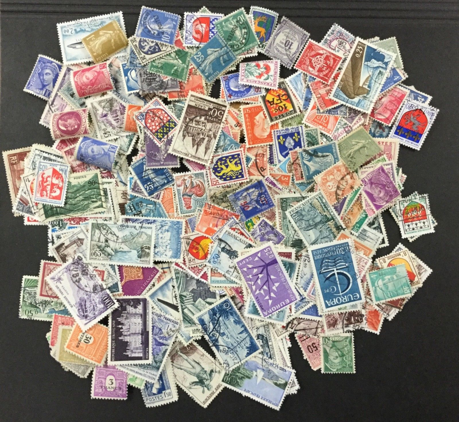{BJ Stamps} FRANCE, Packet Lot of approximately 490 different Mint & Used stamps | Europe ...