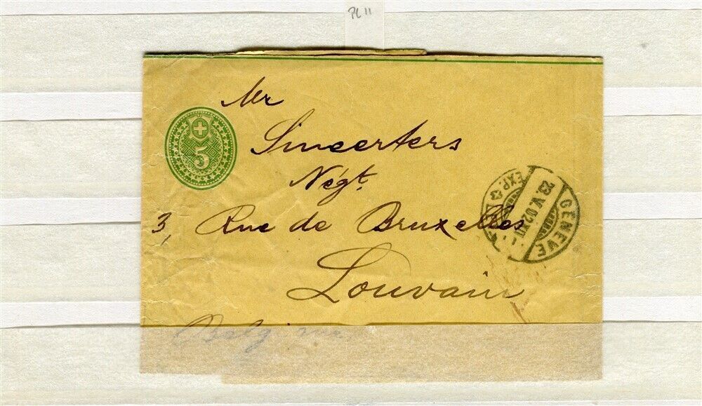 SWITZERLAND; 1890s early classic WRAPPER fine used item | Europe ...