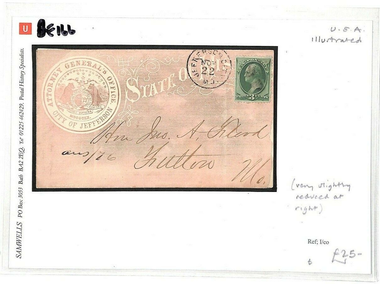 USA ILLUSTRATED Cover Jefferson City ATTORNEY GENERAL Crest LAW ...