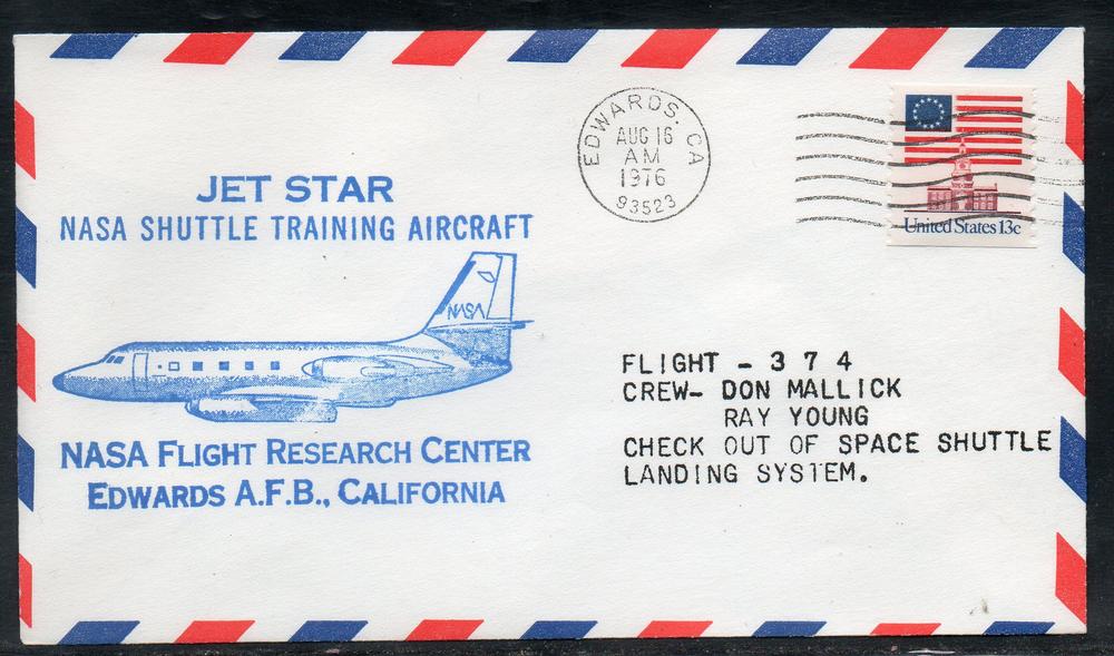 Jet Star Space Shuttle Training Flight #374 8/16/1976 D482 | United ...