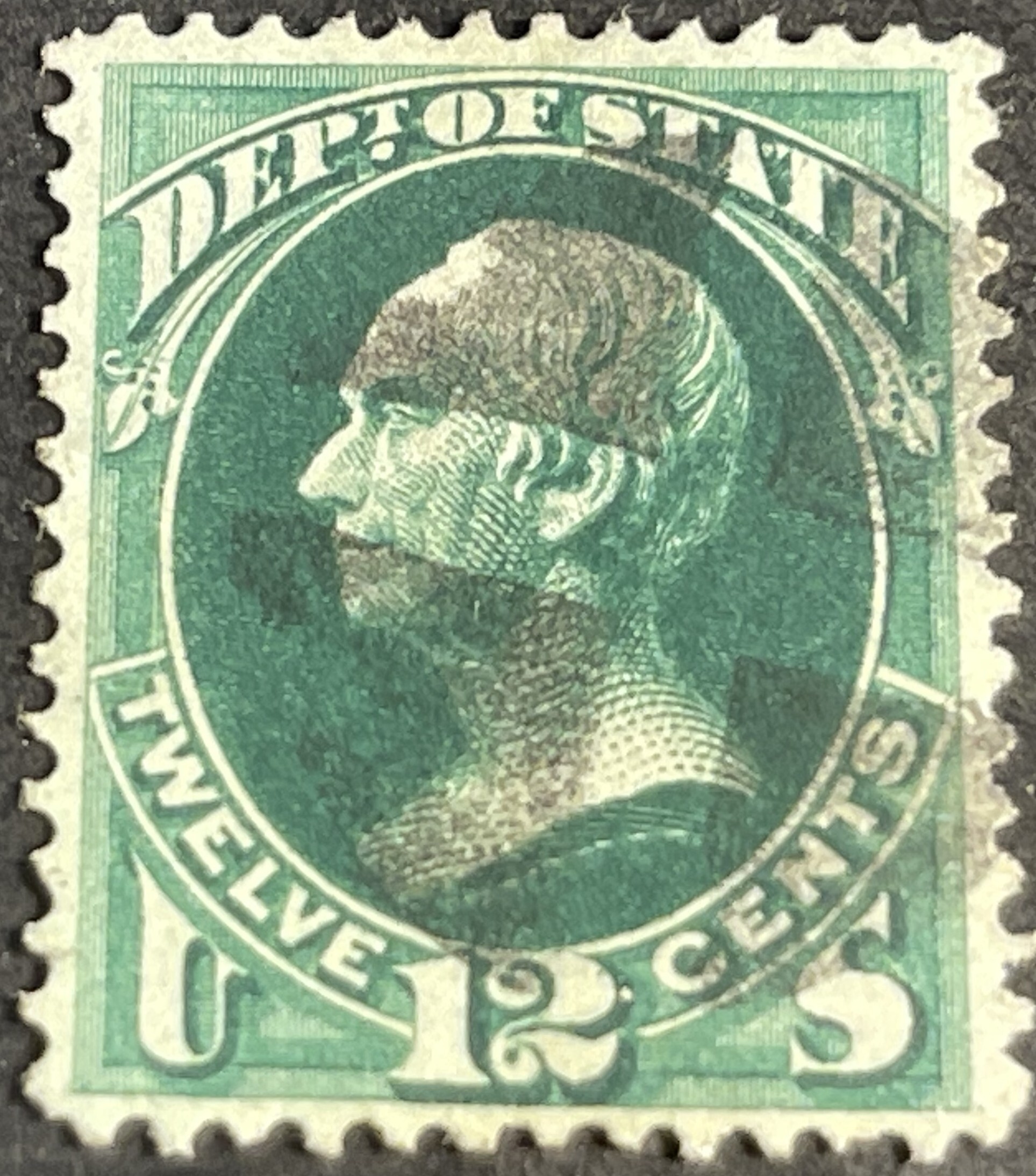 U.S. # O63--Used**Fancy Cancel--Dk Green--Dept. of State--Official ...