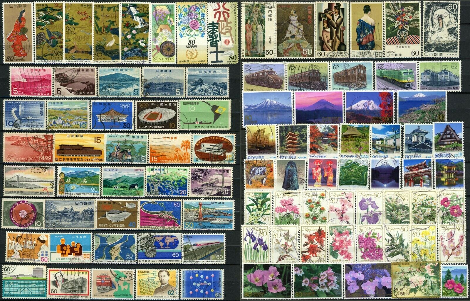 Japan Postage Asia Stamp Collection Topical Used J018 | Asia - Japan ...