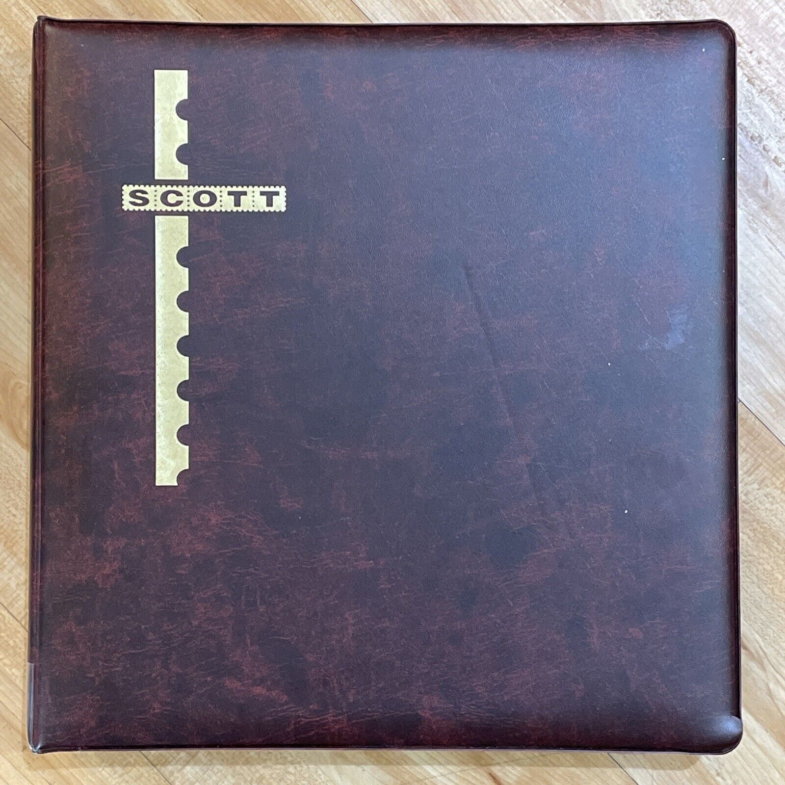 Scott Mint Sheet Album Padded Maroon 3-Ring Binder w/50 Double-Sided ...