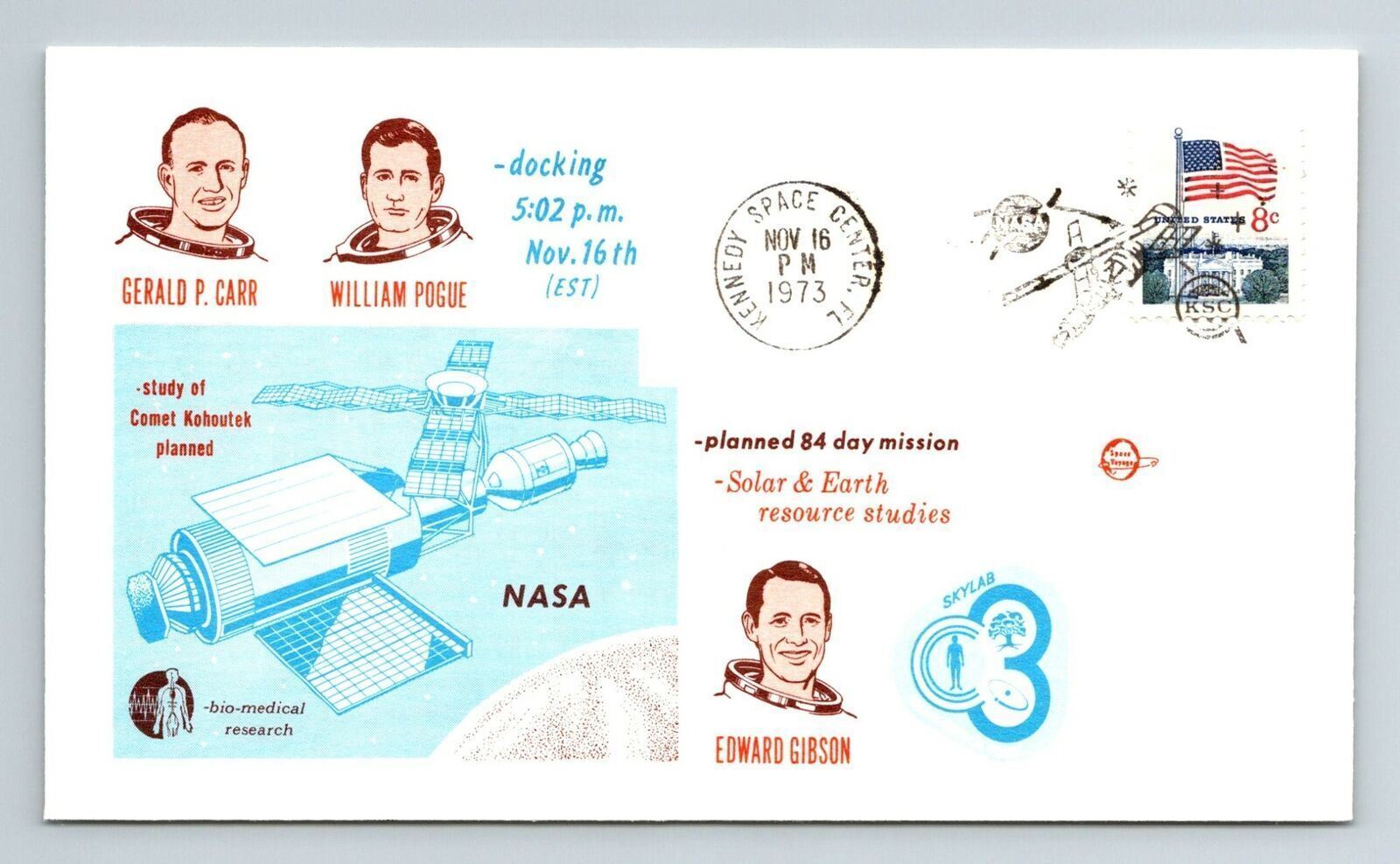 1973 Skylab Docking - JFK Space Center - F5333 | United States, Stamp ...