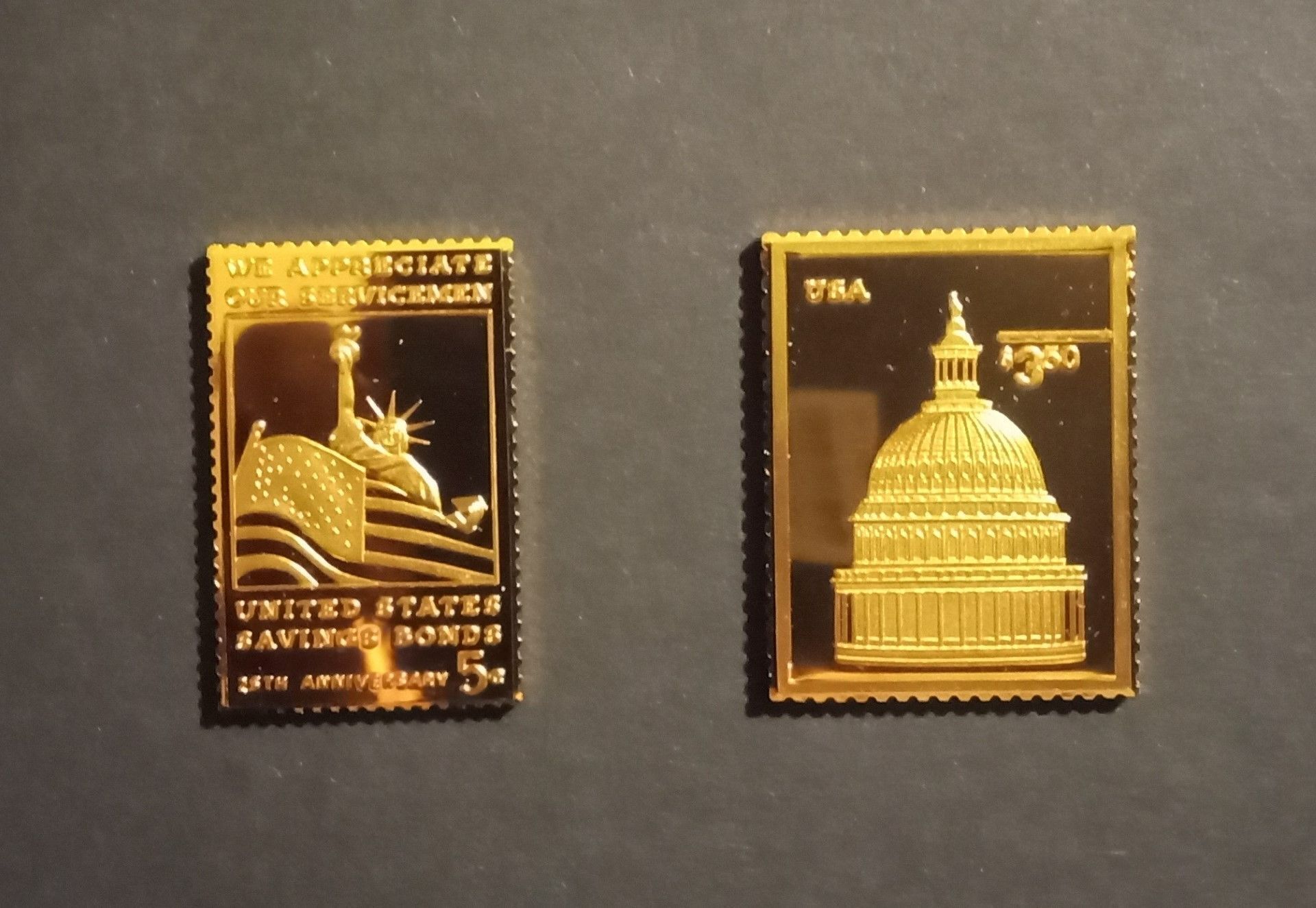 USPS 25 GOLD REPLICAS -United We Stand Collection | United States ...