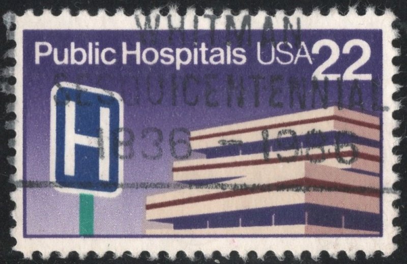 SC#2210 22¢ Public Hospitals Single (1986) Used | United States ...
