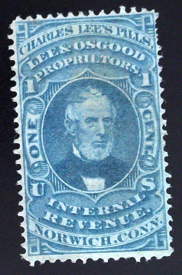 Scott #RS162a - 1c Blue - Old Paper - Lee & Osgood | United States ...