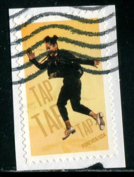 5613 US (55c) Tap Dance SA, used on paper | United States, General ...