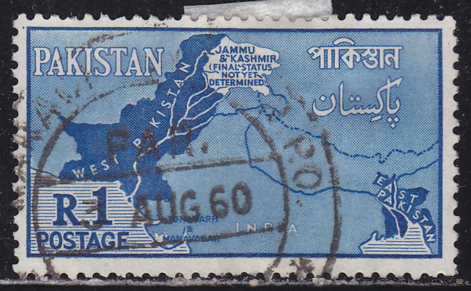 Pakistan 111 Map of Pakistan 1960 | Asia - Pakistan, General Issue ...