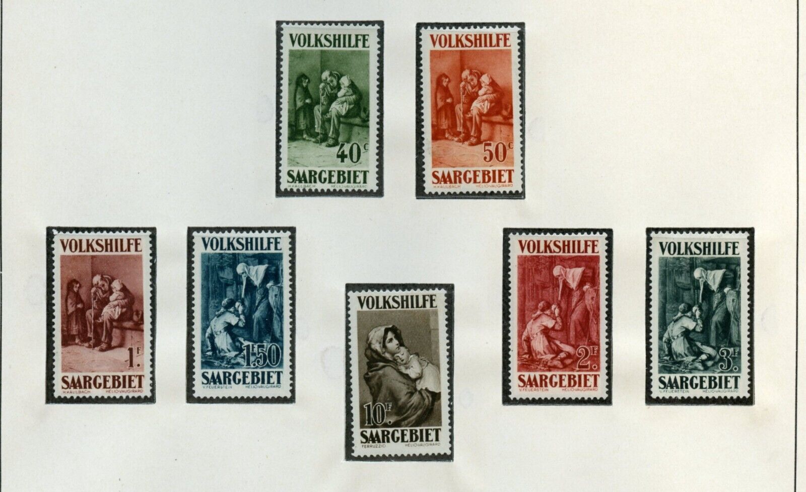 Saar Scott #B16/B22 Mint Hinged--Scott Value $73.50 | Europe - Germany ...