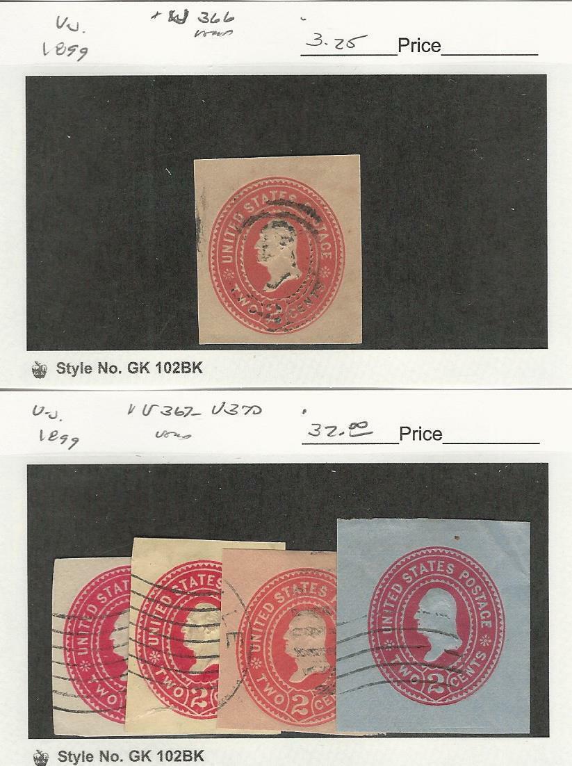 United States Postage Stamp, #U366, U367-U370 Used, 1899, JFZ | United ...