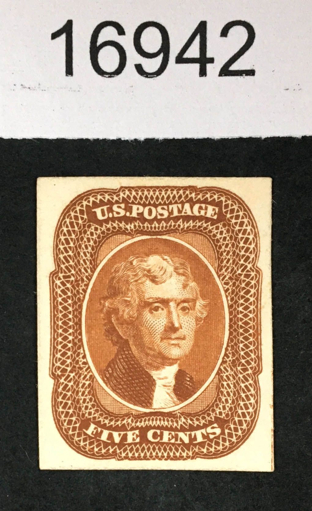 US Stamps # 42p4 Plate Proof on Card VF $50 LOT #16942 | United States ...