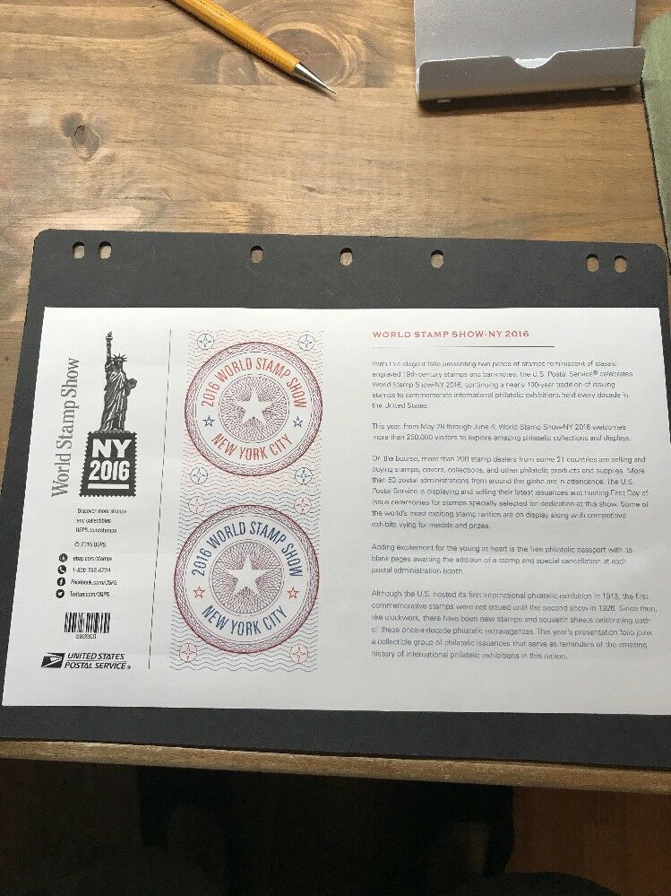 2016 47c World Stamp Show, New York, Sheet of 24 Scott 5062-63 MNH (5 ...