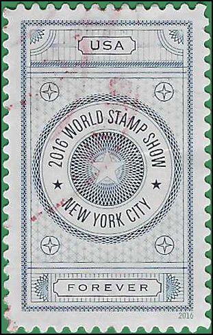 #5062 World Stamp Show NY Blue 2016 Used | United States, General Issue ...