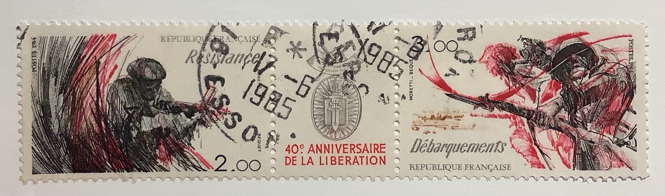 France 1984 Scott 1930a used - Resistance & Debarquement, Liberation ...
