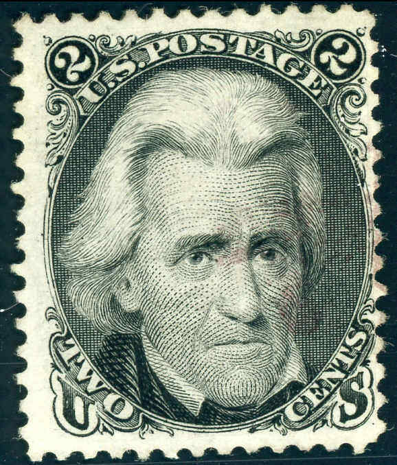 1875 United States 2¢ Postage Stamp #103 Used Reissue Light Cancel ...