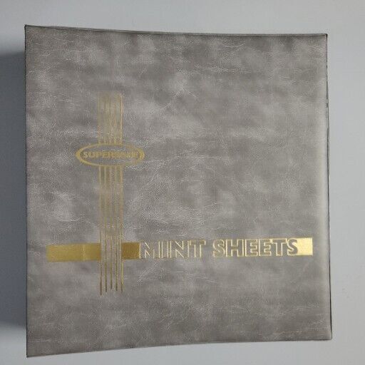 Mint Sheet Stamps Album Supersafe Gray Stockbook BINDER ONLY No Pages ...