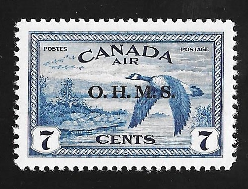 Canada #CO1 7 cents Goose Stamp mint OG NH EGRADED XF-SUPERB 97 XXF ...