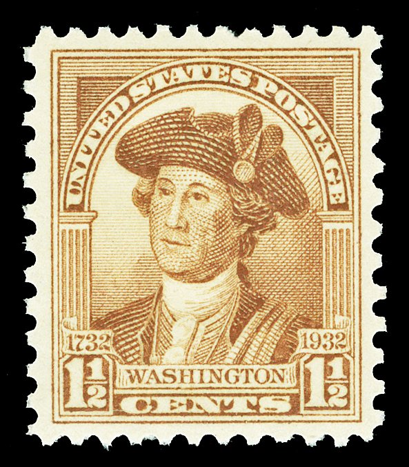 Scott 706 1932 1.5c Brown Washington Mint XF OG NH Great Stamp ...
