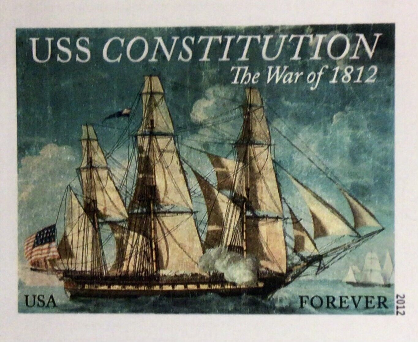 4703a War of 1812 U.S. Constitution Imperf MNH Forever stamps Sheet of ...