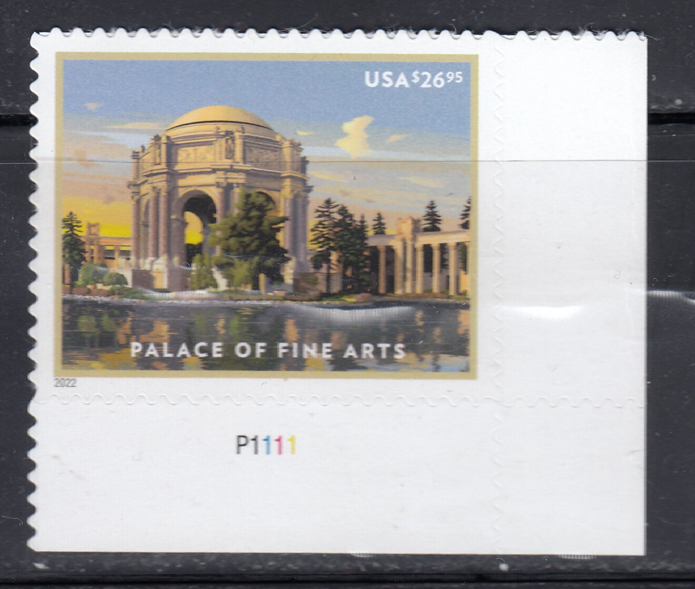 United States 2022 Sc#5667 Mi#5894 Yt: 5505 Palace of Fine Arts Plate ...