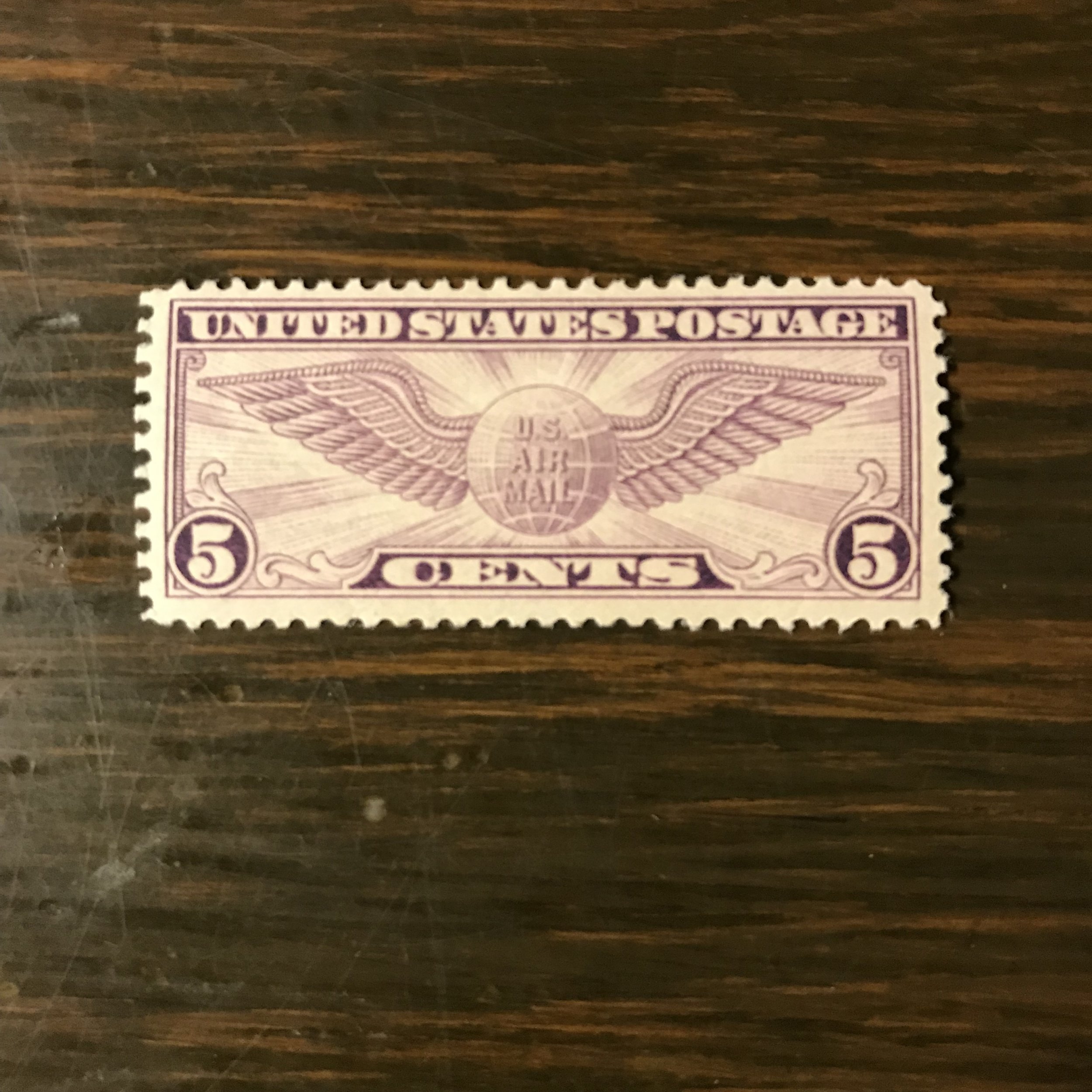 US SCOTT C12 - 5¢ Winged Globe (8) - MNH, XF/Superb | United States ...