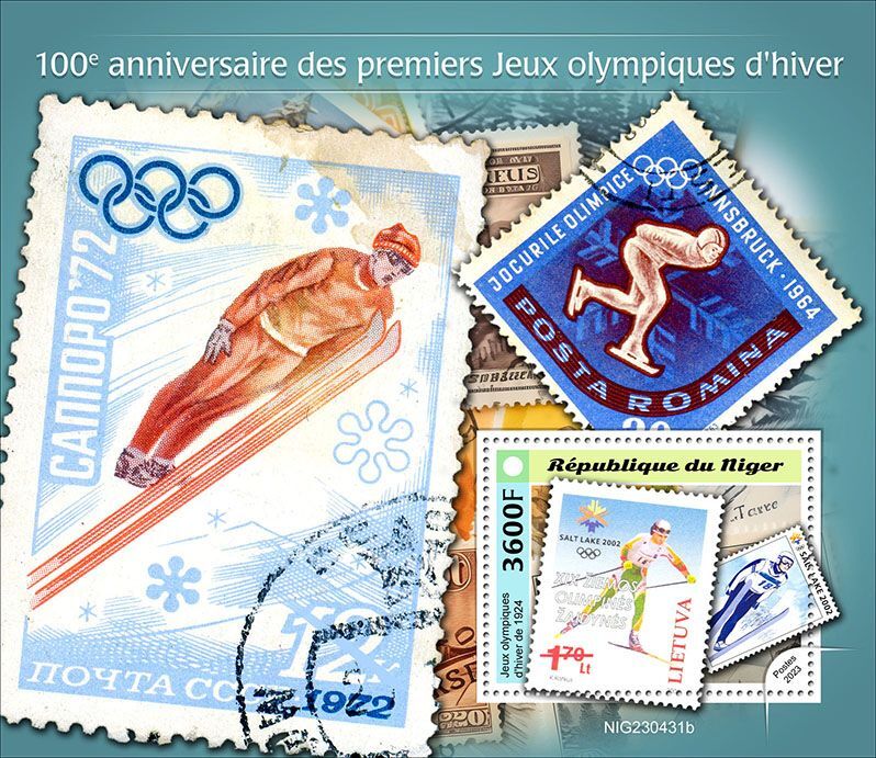 NIGER - 2023 - First Winter Olympics - Perf Souv Sheet - Mint Never ...