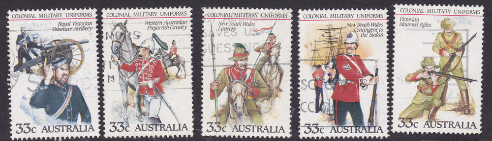 Australia 1985 Military Uniforms Set x 5 -33c | Australia & Oceania ...
