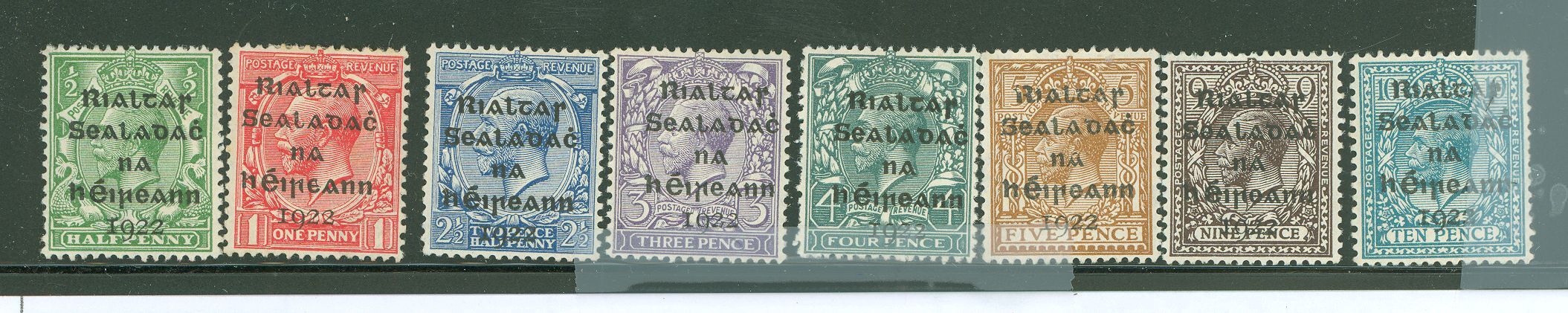 Ireland #1-8 Unused Single (Complete Set) | Europe - Ireland, Stamp ...