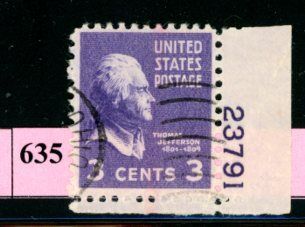 PKStamps - USA - 807 - Used - Plate Number Single #21-635 | United ...