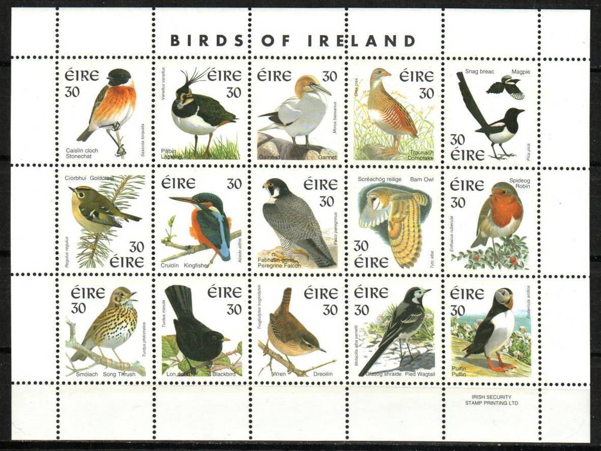 Ireland Stamp 1111A - Birds of Ireland | Europe - Ireland, Stamp / HipStamp