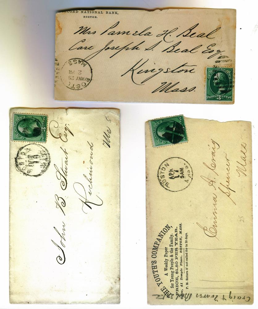 Group of (5) Boston Bank Note covers - various cancellations | United ...