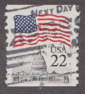 2115b 22c Flag over Capitol Used PNC single #20 WIDE TALL TAG | United ...